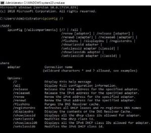 ipconfig Commands For Windows 10 Command Line